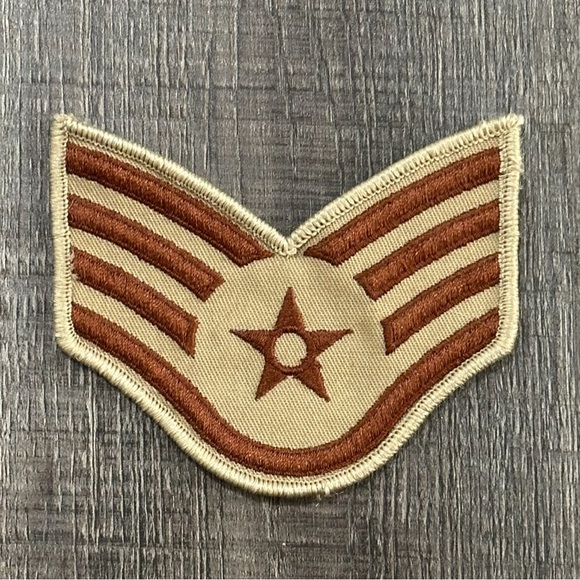 Accessories | Vintage Usaf Air Force Large Ssgt E5 Dcu Desert Camo ...